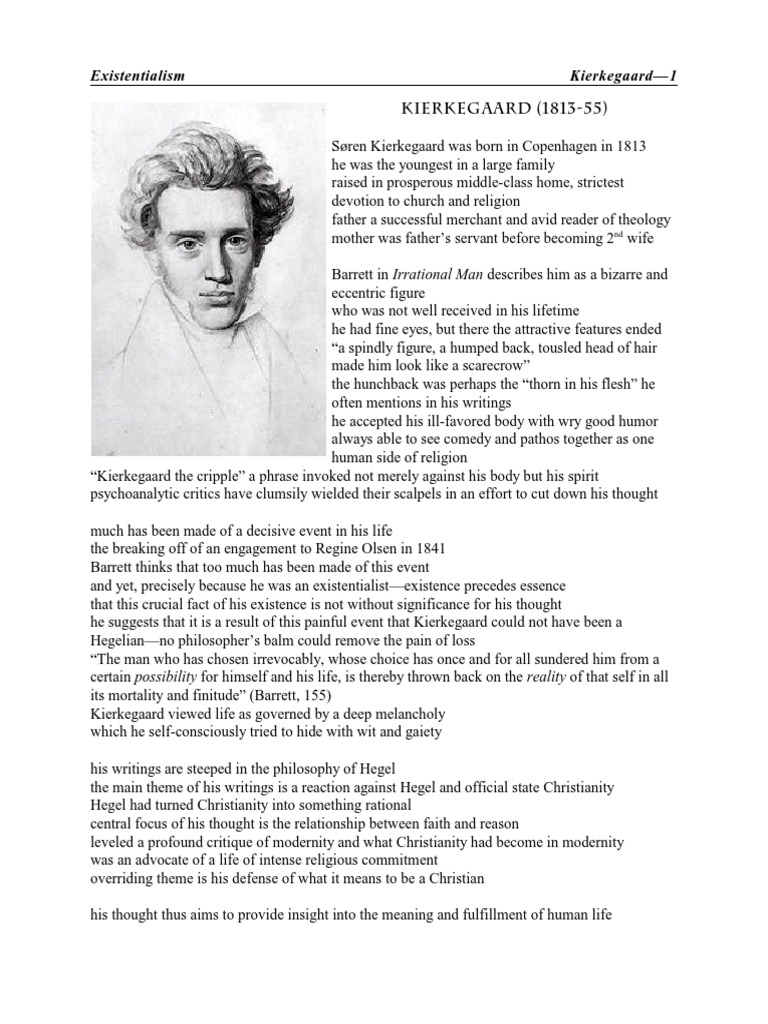 Existentialism Kierkegaard—1