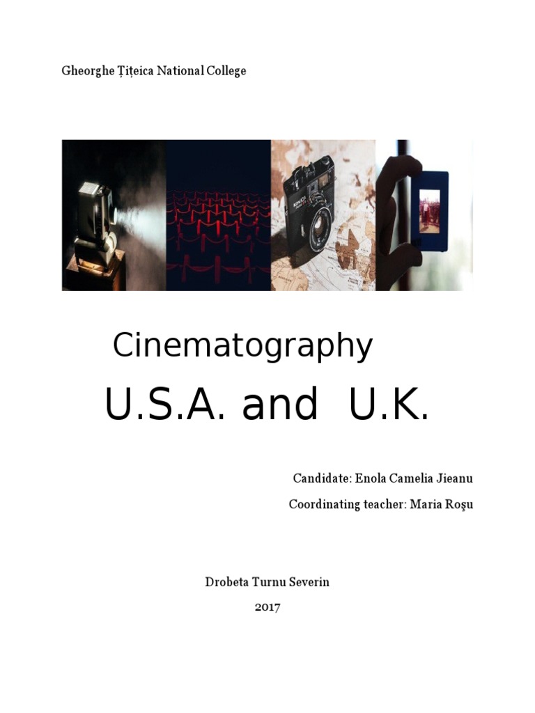 Cinematography: U.S.A. and U.K | PDF | Cinema Of The United States ...