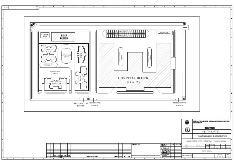 Hospital Block Layout and Design | PDF