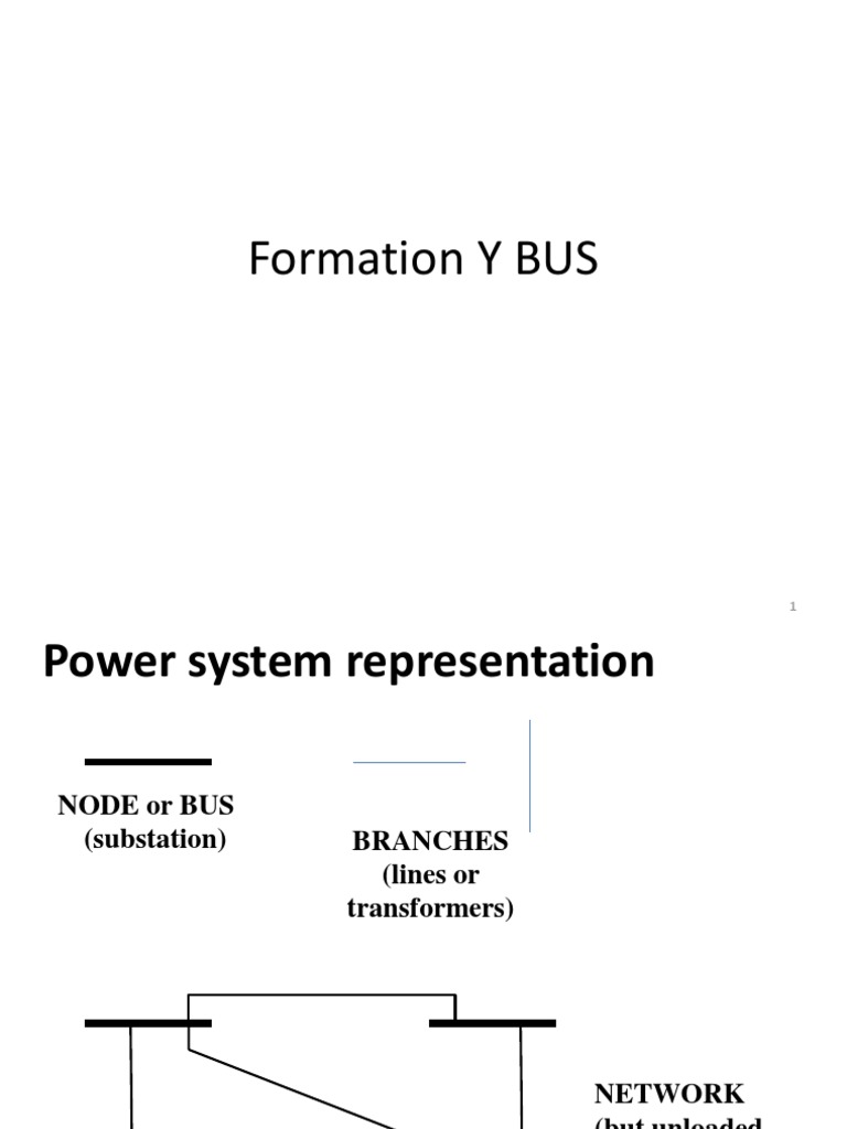 YBus Formation | PDF | Matrix (Mathematics) | Electrical Impedance