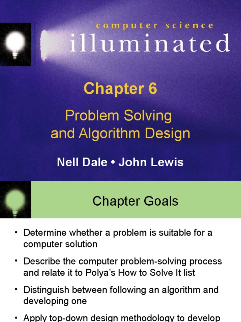 Problem Solving and Algorithm Design: Nell Dale - John Lewis | PDF ...