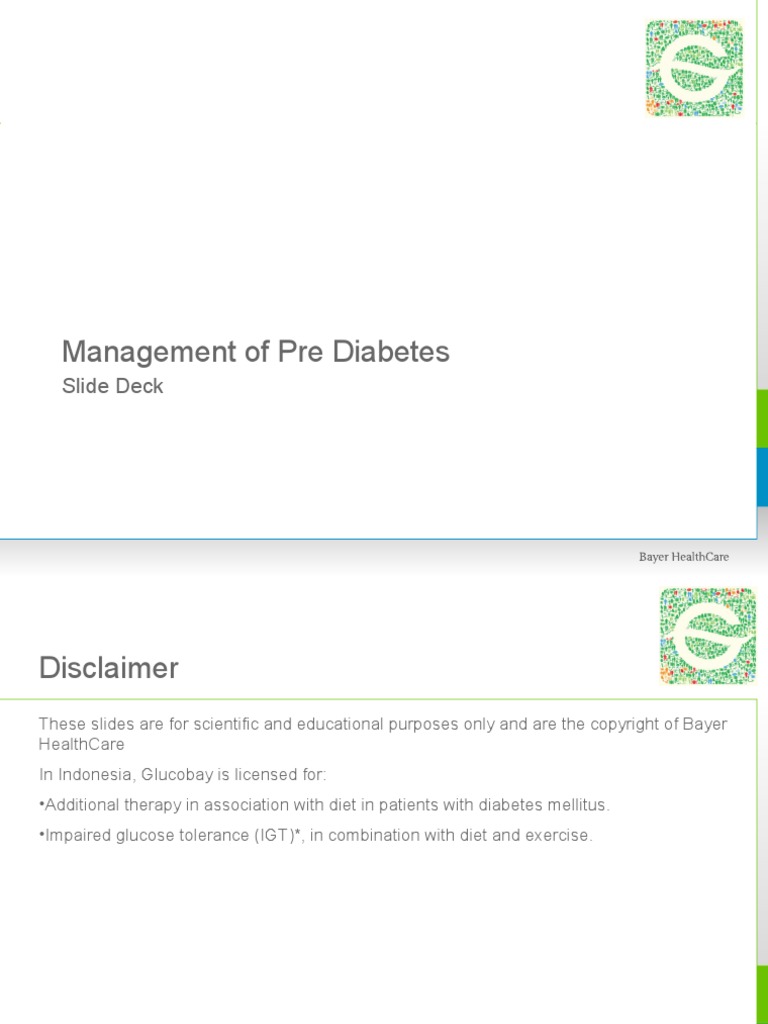 Slide Deck RTD Pre Diabetes - Final | PDF | Glycated Hemoglobin ...