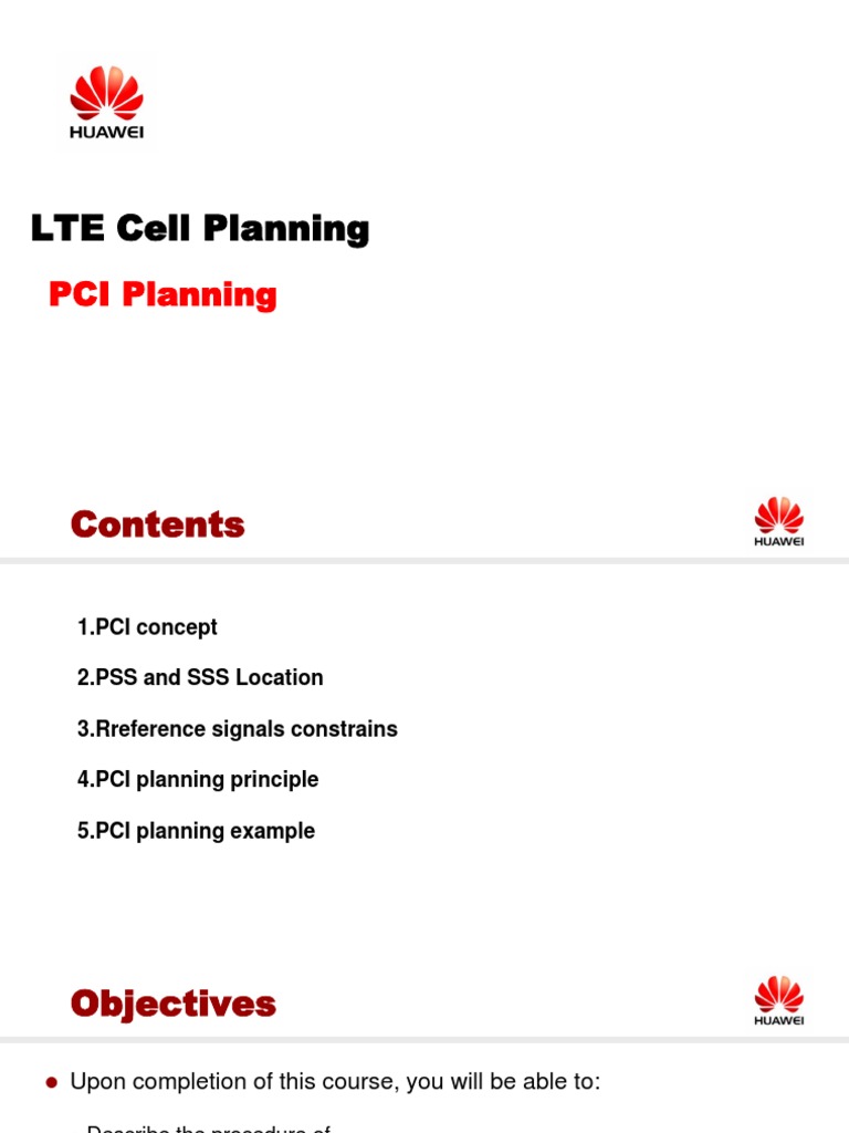 LTE Cell Planning-PCI Planning | PDF | Signal (Electrical Engineering ...