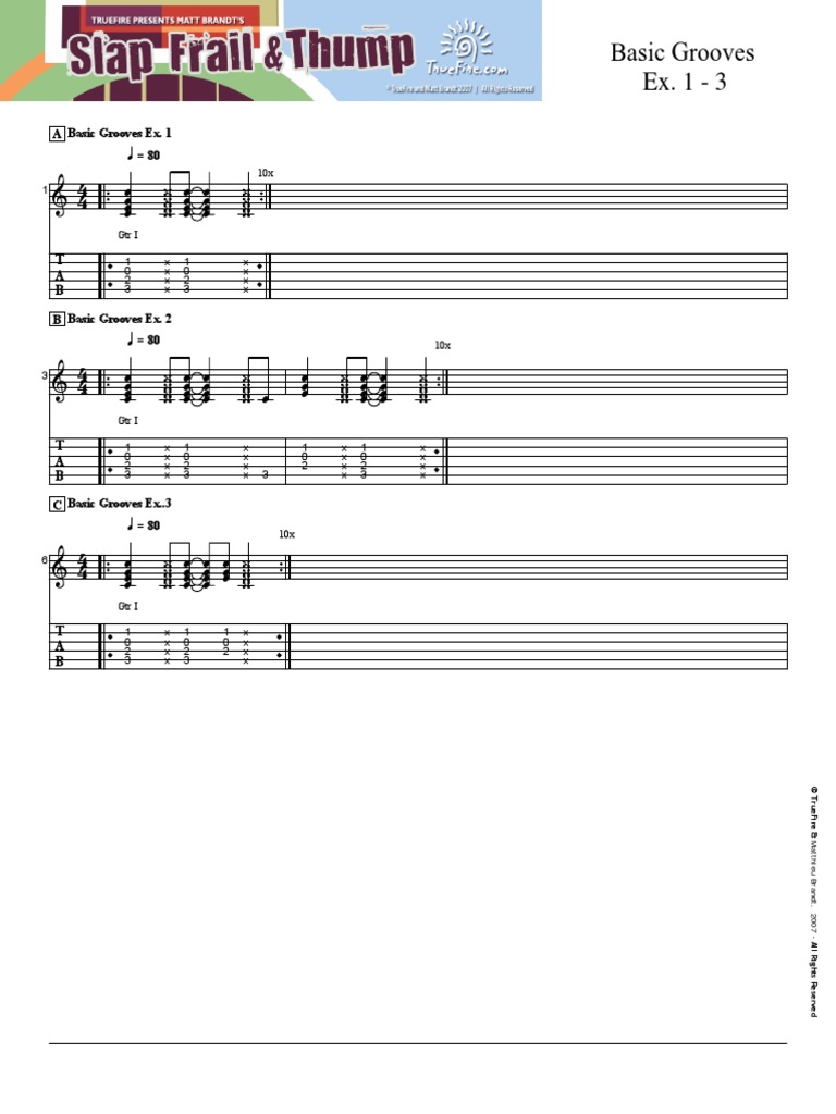 A Basic Grooves Ex. 1 80 | PDF