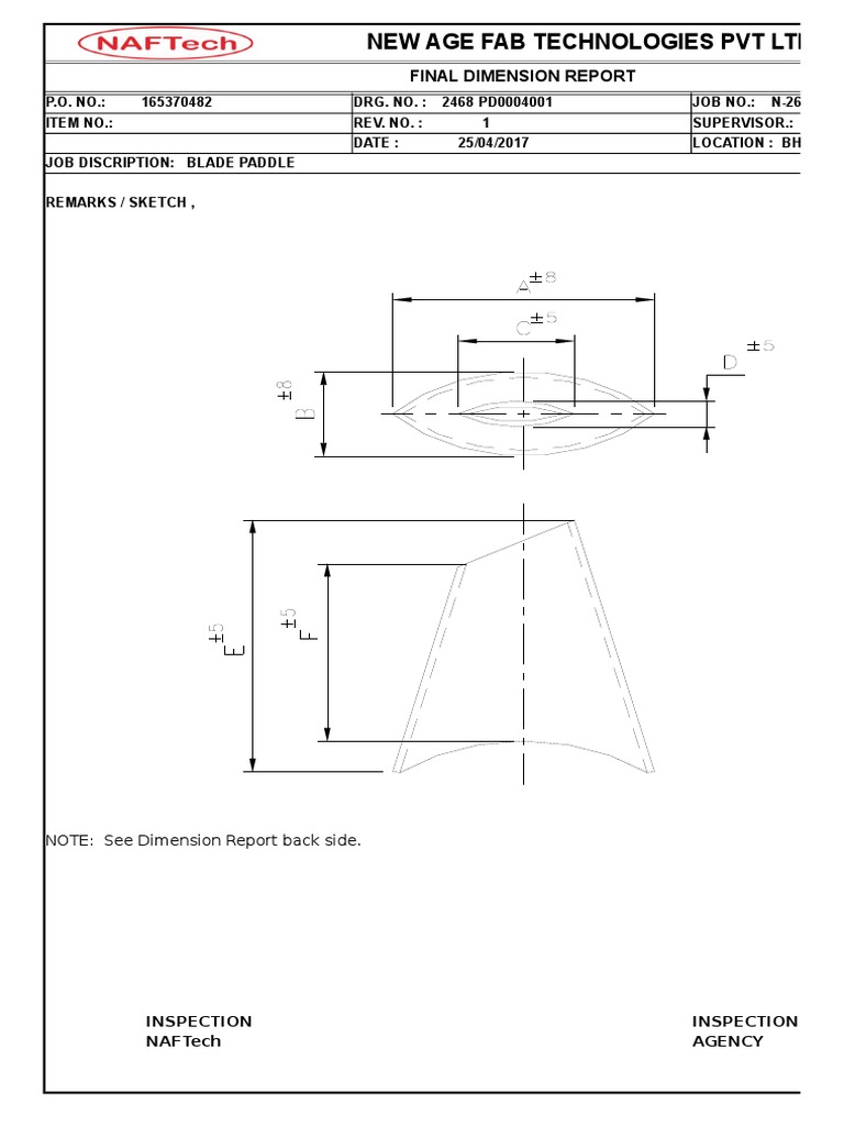 Dimension Report | PDF