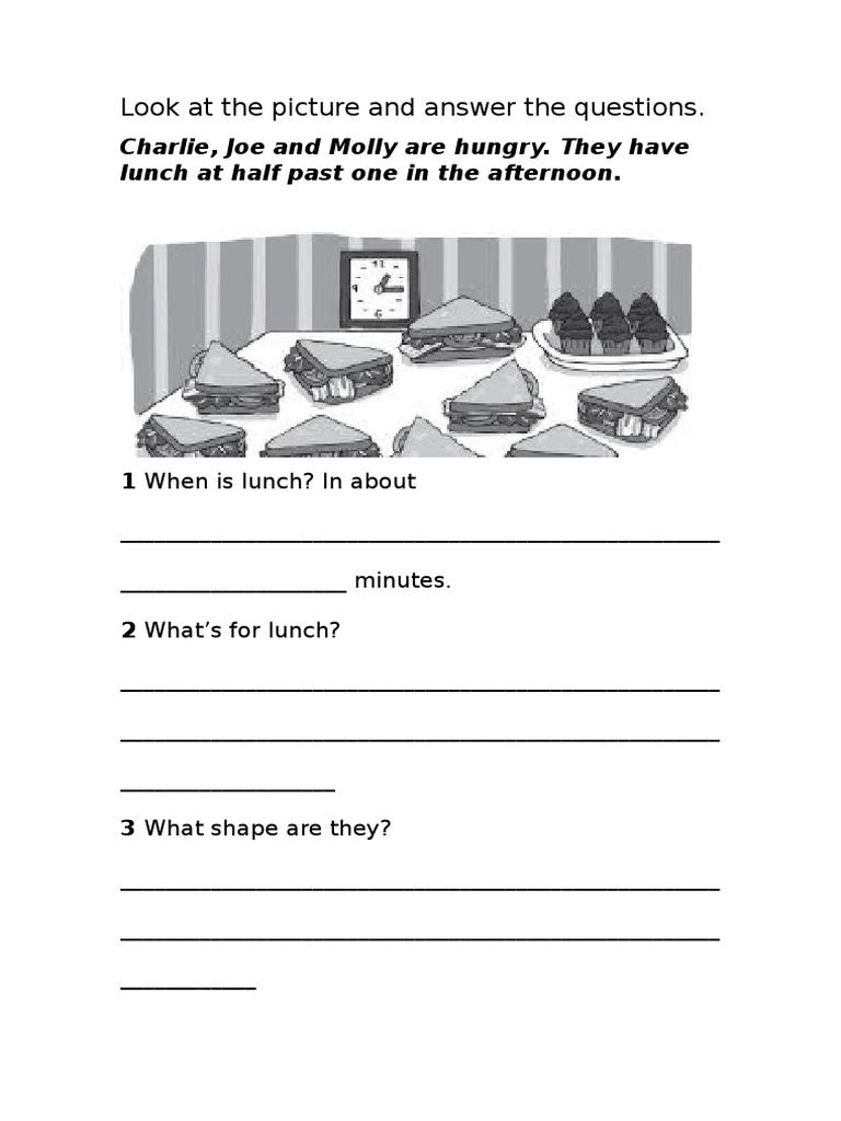 Look at The Picture and Answer The Questions | PDF