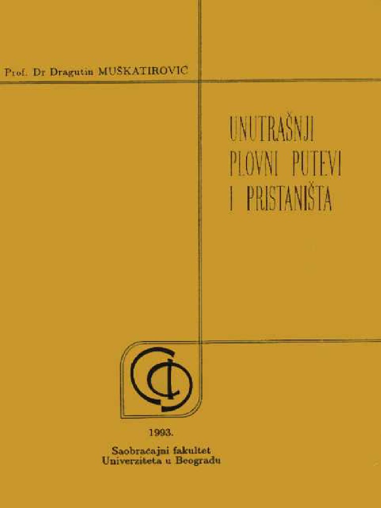 Unutrasnji Plovni Putevi I Pristanista | PDF