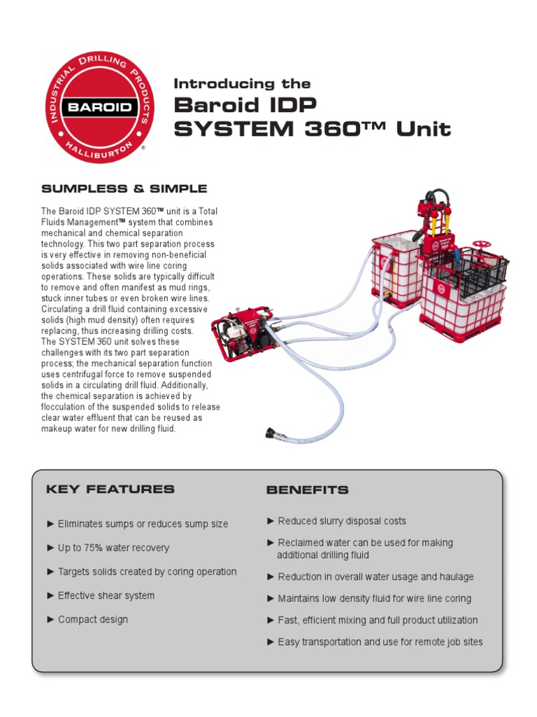 Baroid Idp System 360 Unit | PDF | Pallet | Pump