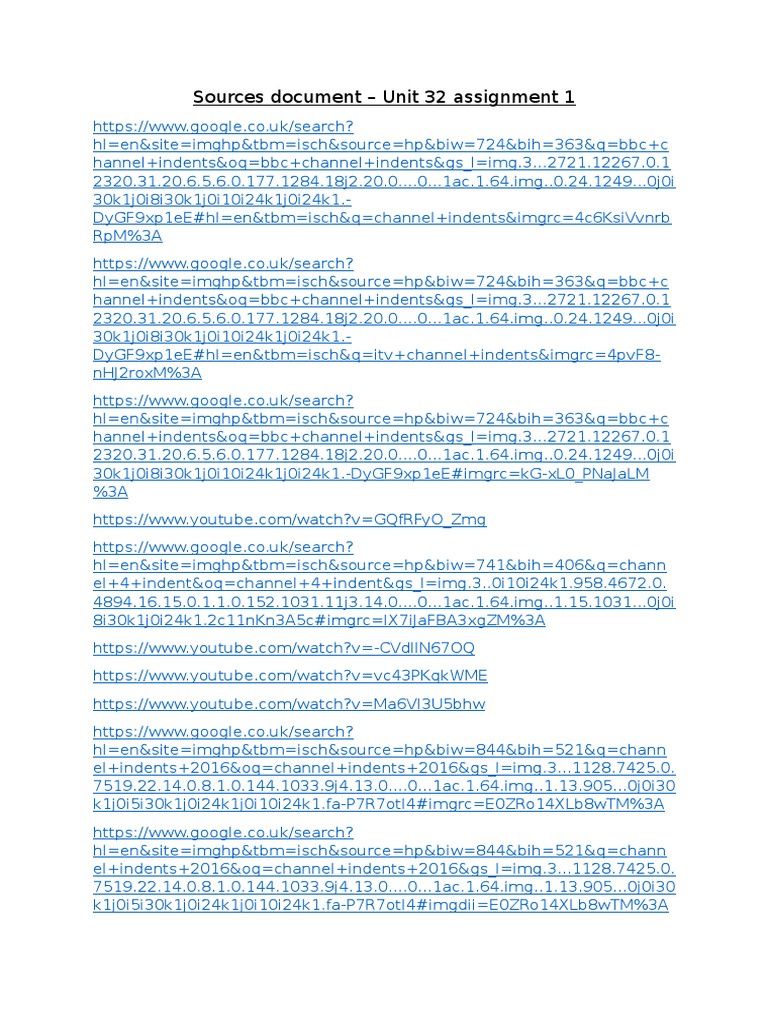 Sources Document | PDF | Computers