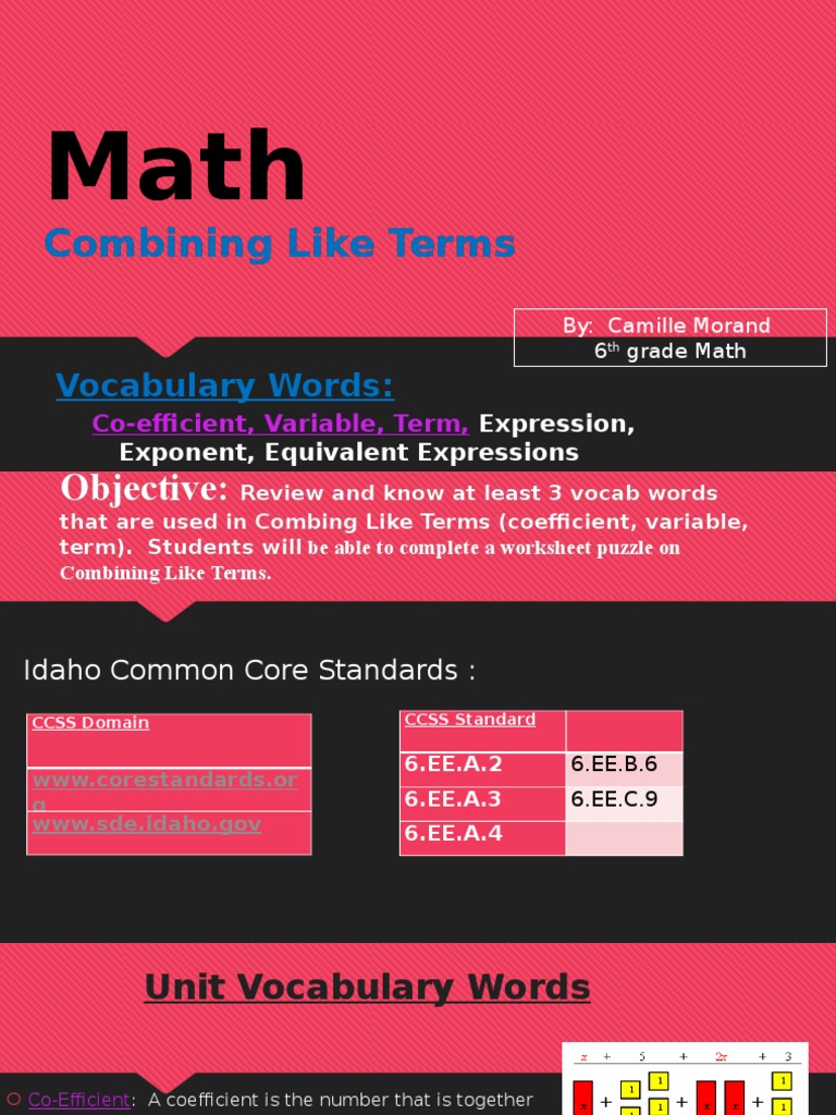 Educ 201 Mathlessonpp | PDF | Variable (Mathematics) | Exponentiation