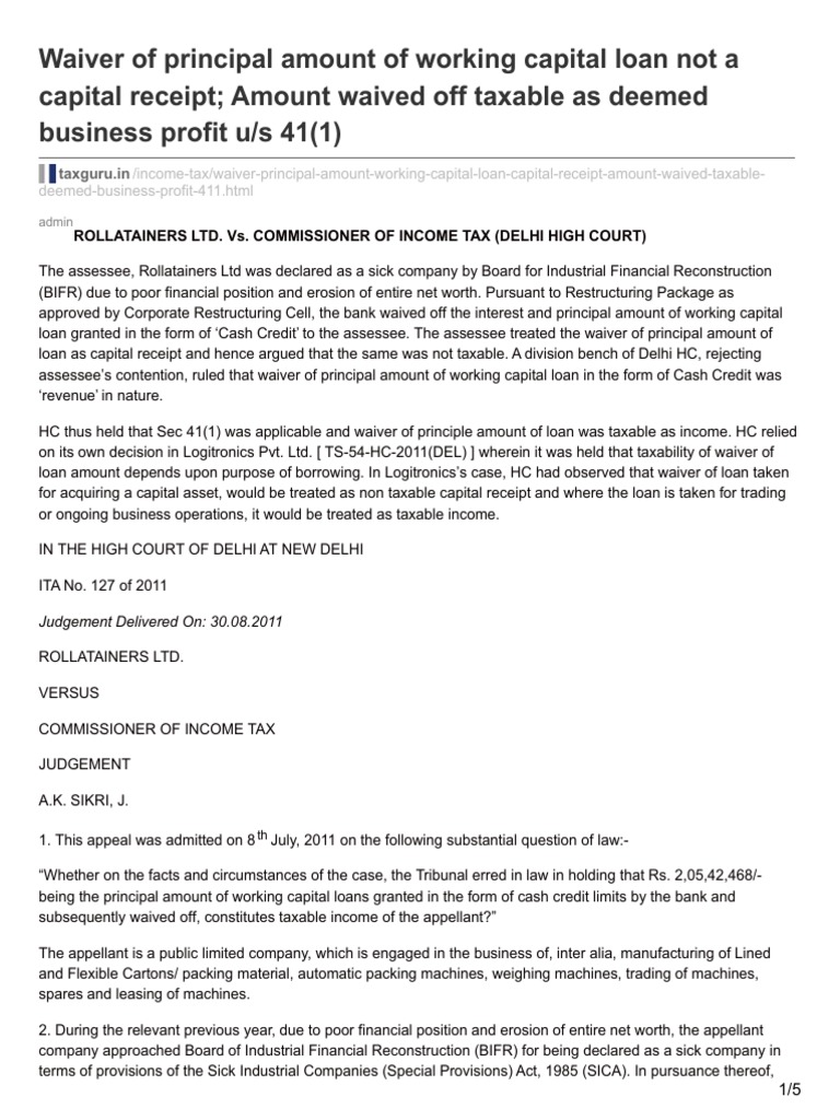 Rollatainers LTD | Download Free PDF | Loans | Taxes