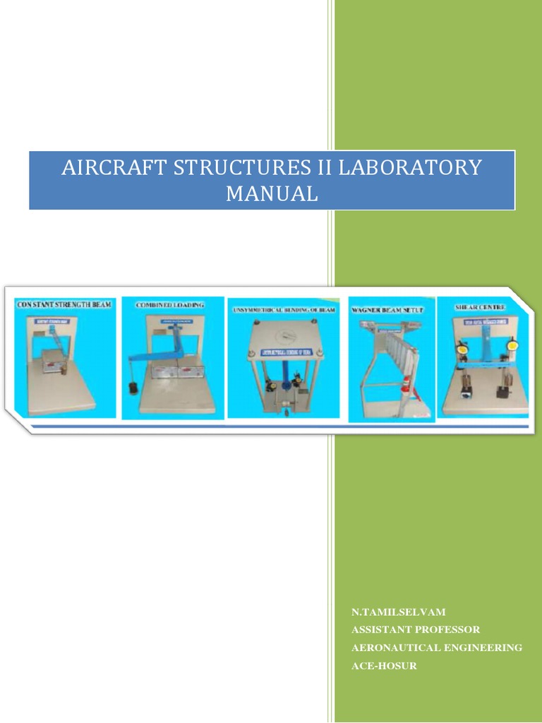 Shear Centre and Beam Deflection Lab Manual | PDF | Bending | Column