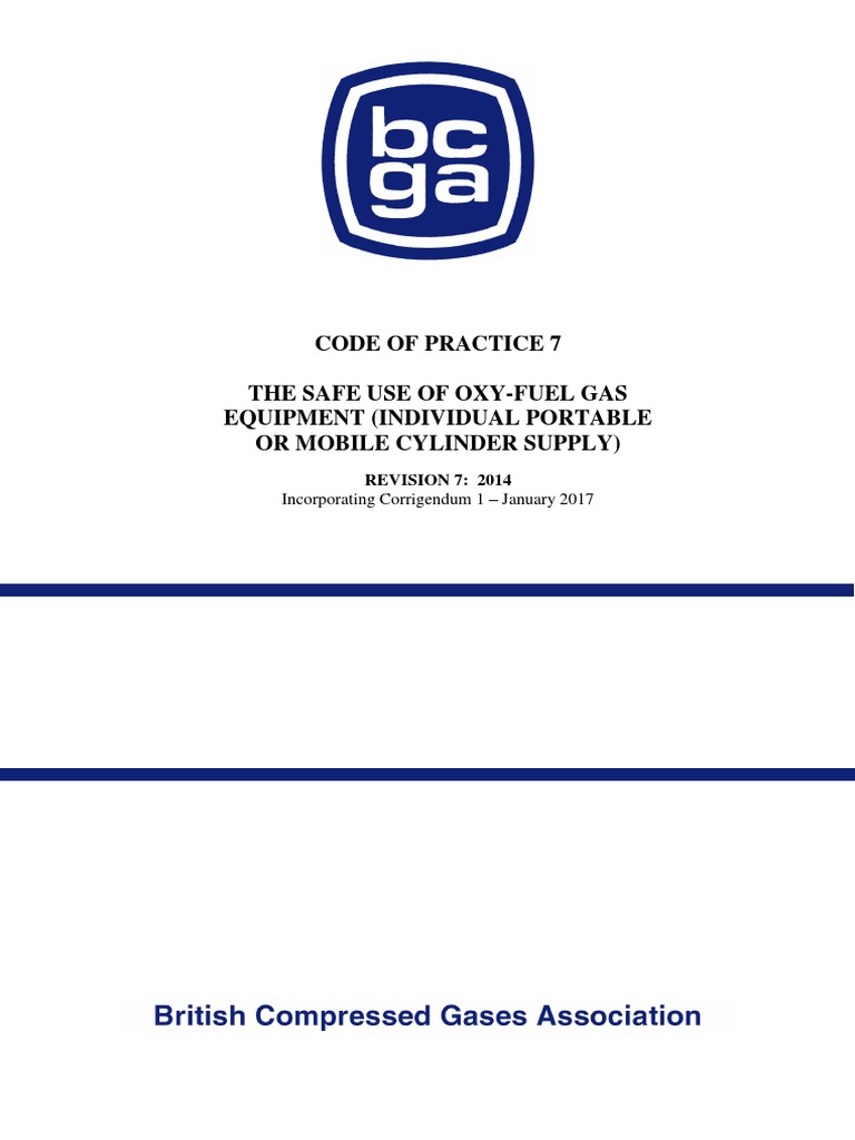 Safe Use of Oxy Acetylene-Code of Practice | PDF | Combustion ...