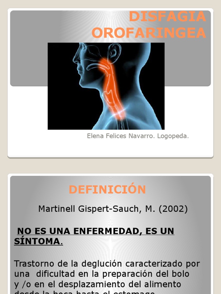 DISFAGIA OROFARINGEA.pptx | Esófago | Neurología