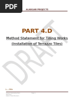 Tiling Work Method Statement | PDF | Tile | Safety