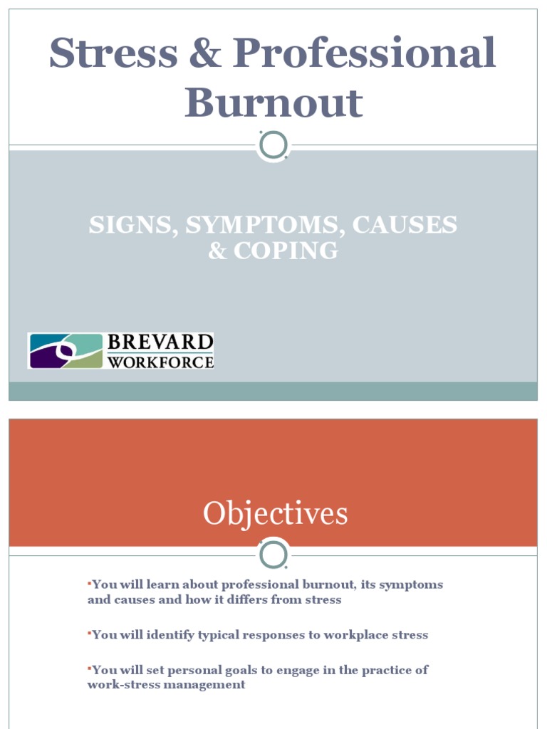 Managing Stress and Preventing Burnout | PDF | Psychological Resilience ...