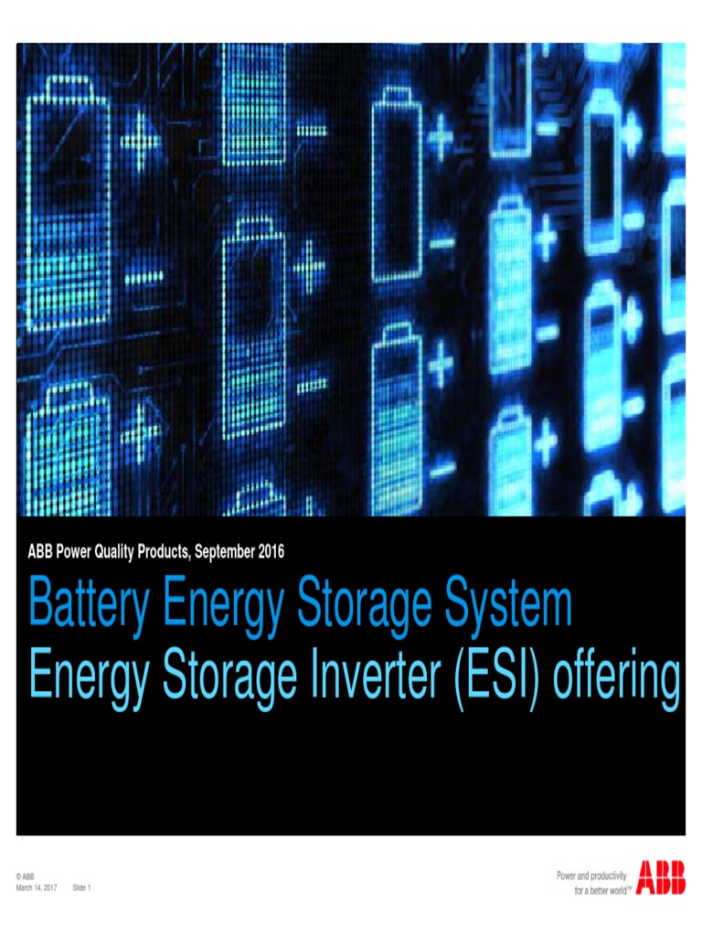 2GCS638015A0070-ESI Inverter Solutions For Battery Energy Storage ...