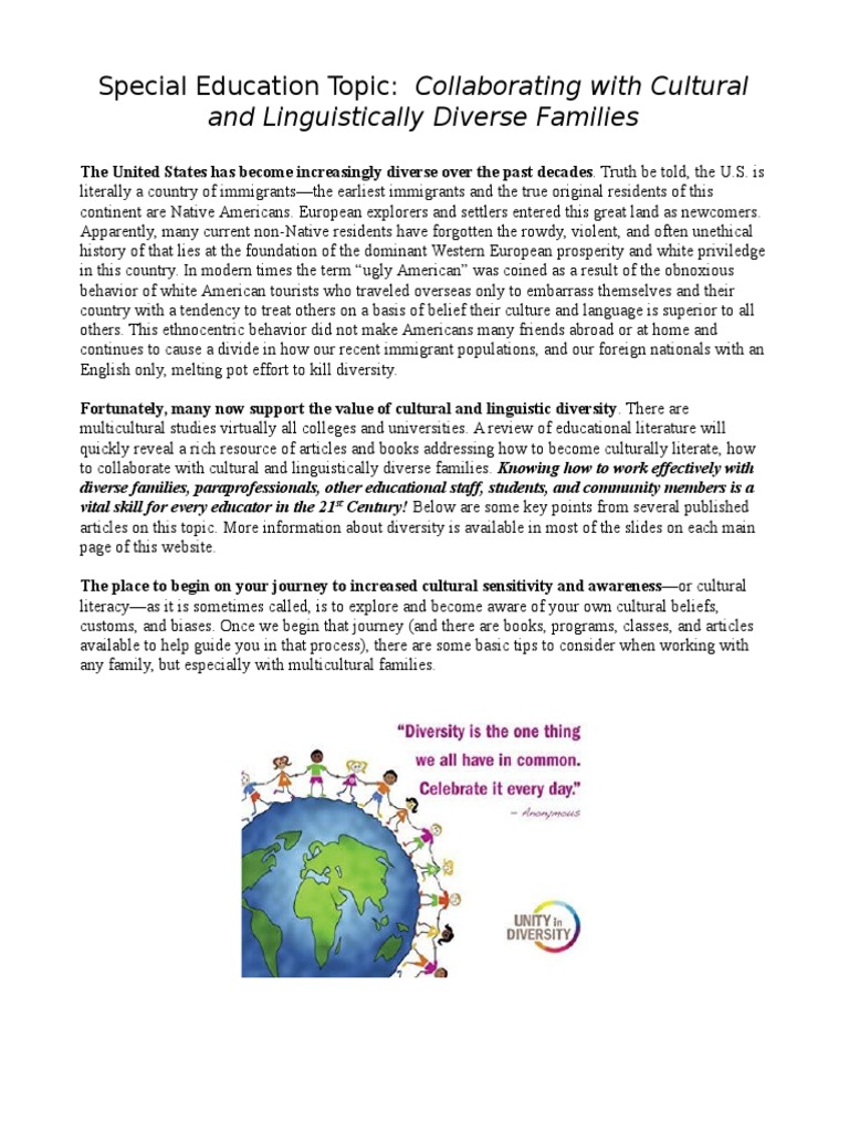 Diversity Writing | PDF | Multiculturalism | Multilingualism