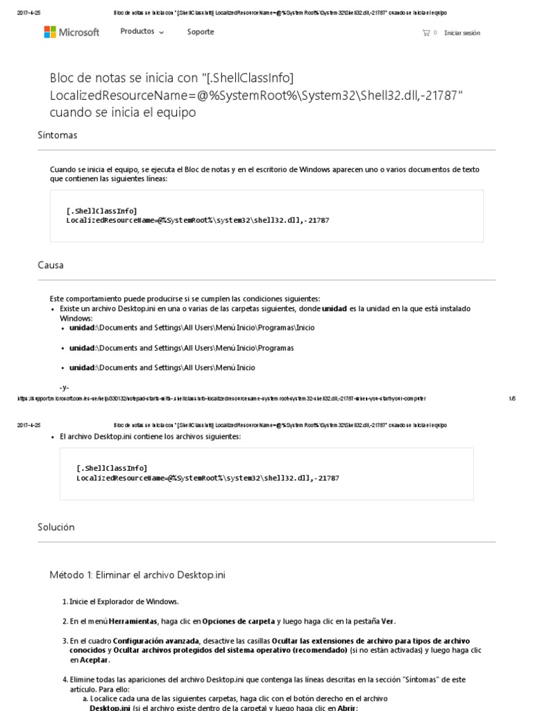 Bloc de Notas Se Inicia Con - (ShellClassInfo) | PDF | Archivo de ...