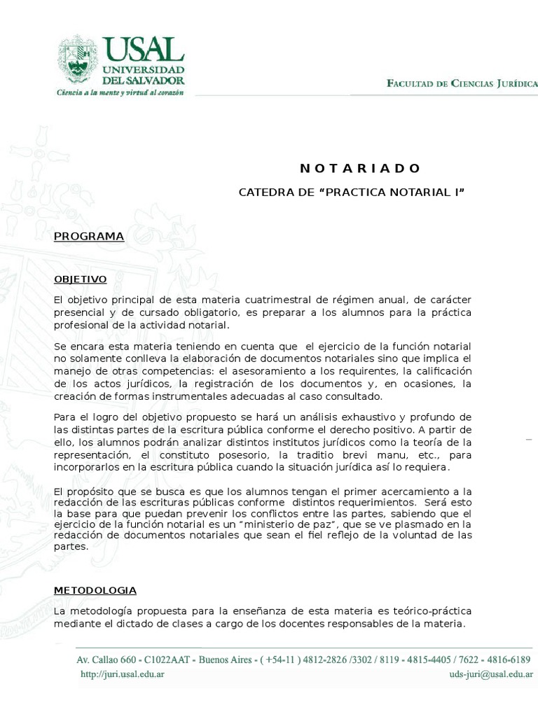 Programa Practica Notarial I (Conf. Ccyc - 2015) (A4) | PDF | Gobierno | Instituciones sociales