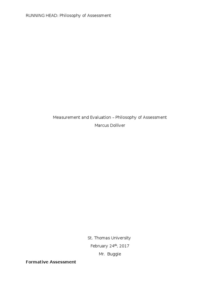 Philosophy of Assessment | PDF | Standardized Tests | Educational ...