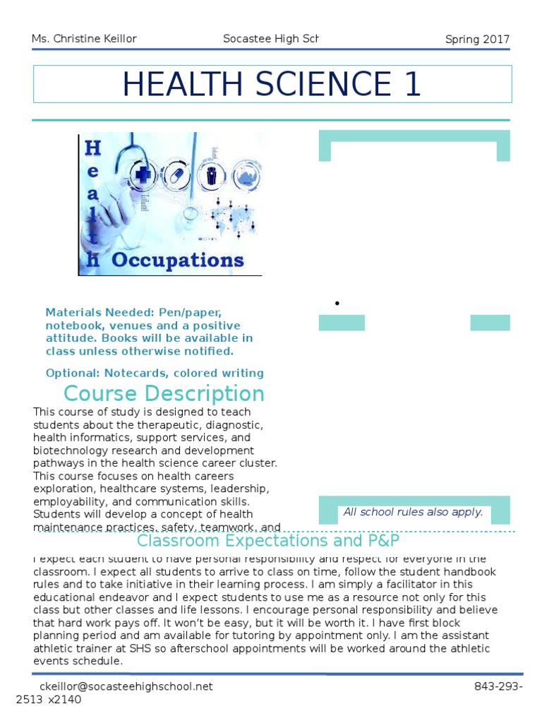 Health Science 1: Course Description | PDF | Clothing | Modesty