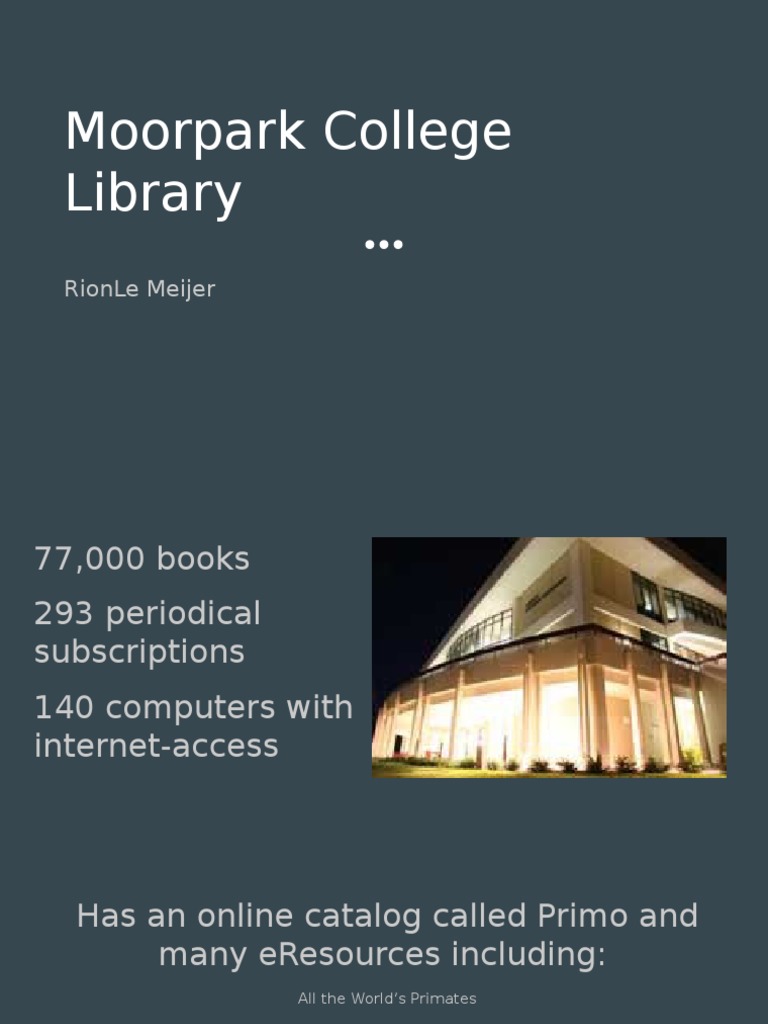 Moorpark College Library Resources | PDF | Home & Garden