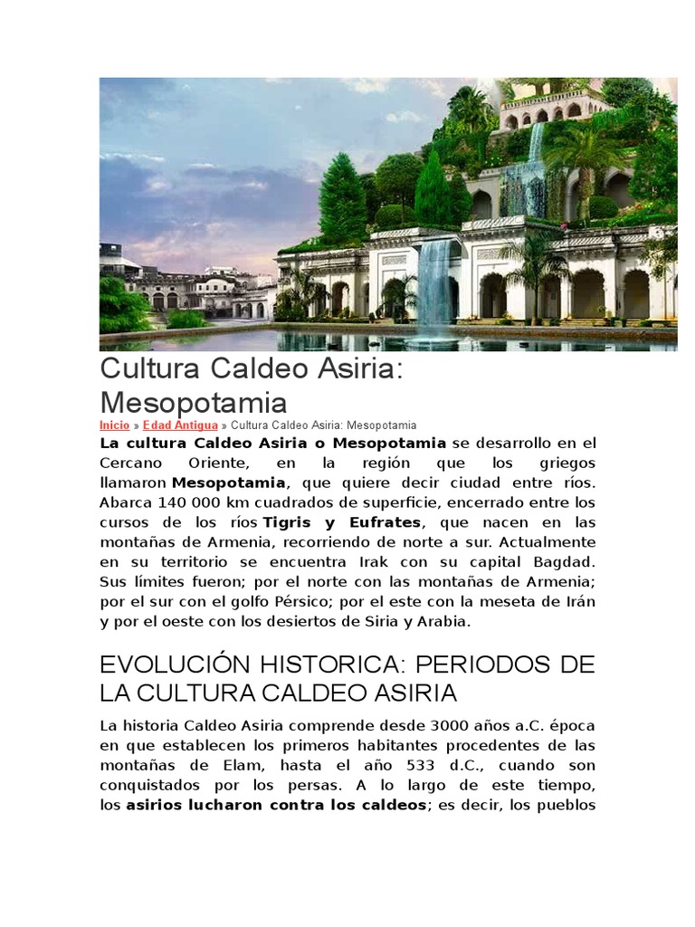Caldeo Asirio | PDF | Asiria | Babilonia