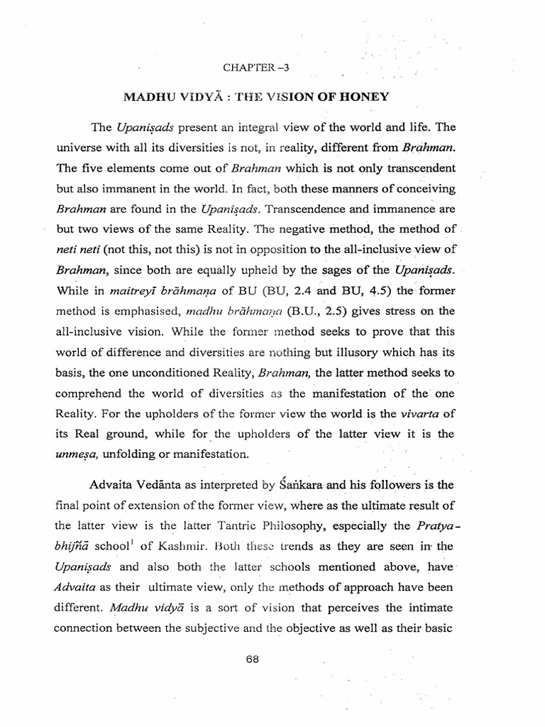 Madhu Vidya | Download Free PDF | Brahman | Upanishads