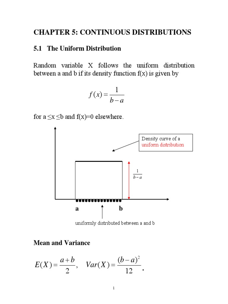 Chapter5 PDF | PDF | Probability Density Function | Probability Distribution