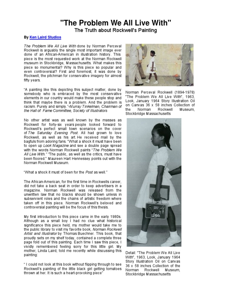 Rockwell's "The Problem We All Live With" | PDF | Grey | Paintings