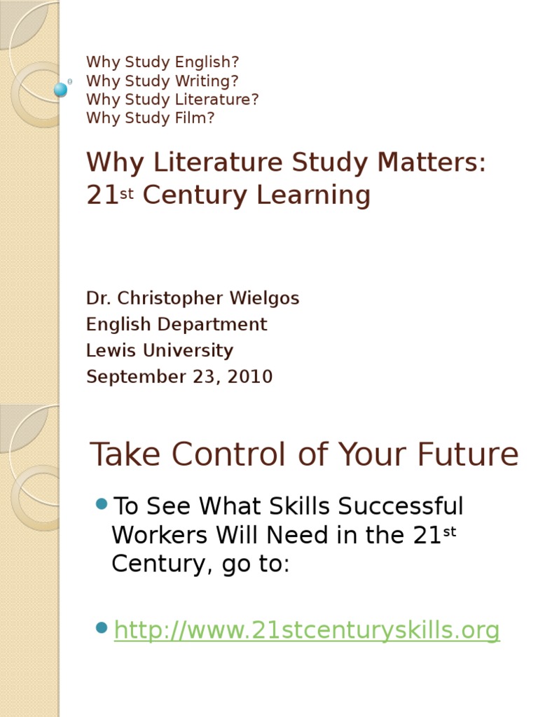 Why Literature Study Matters - 21st Century Learning | PDF | Creativity ...