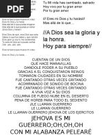 Letra de Tu Río Fluirá de Tony Perez | PDF