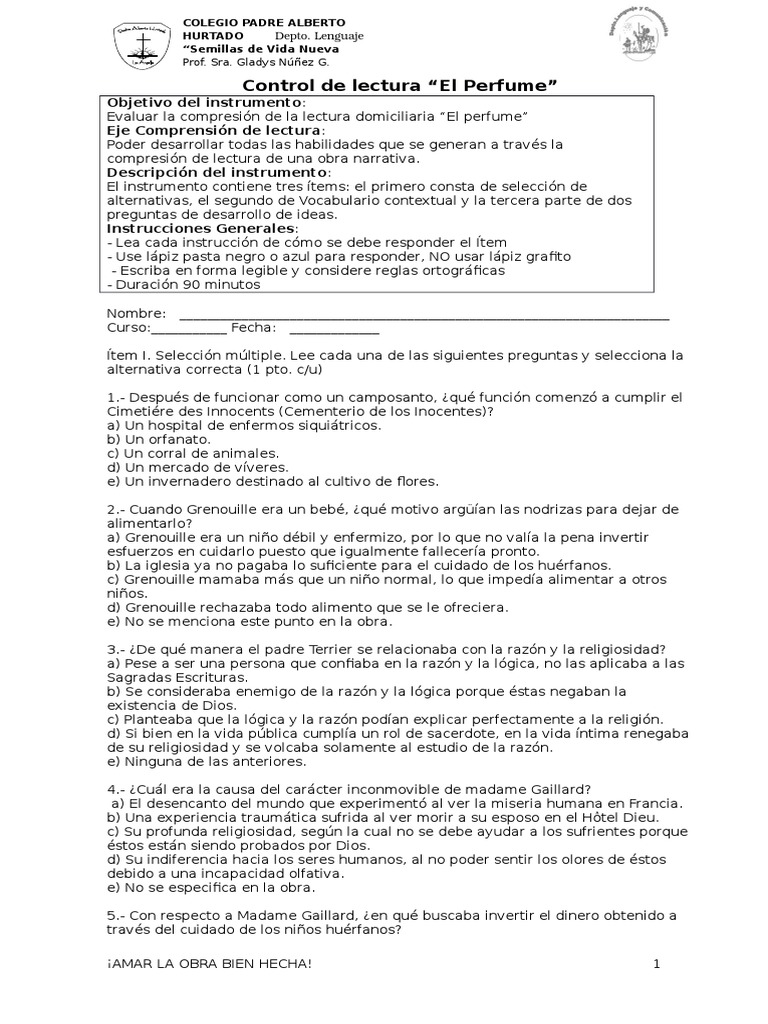 El Perfume Control | PDF | Perfume