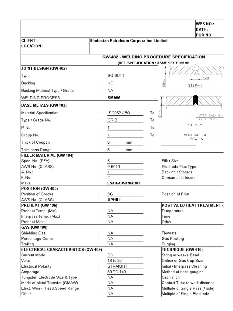 WPS PQR | PDF | Welding | Construction