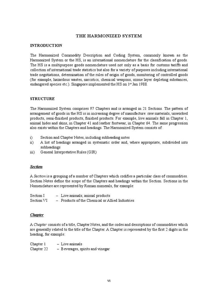 The Harmonized System | PDF | Business