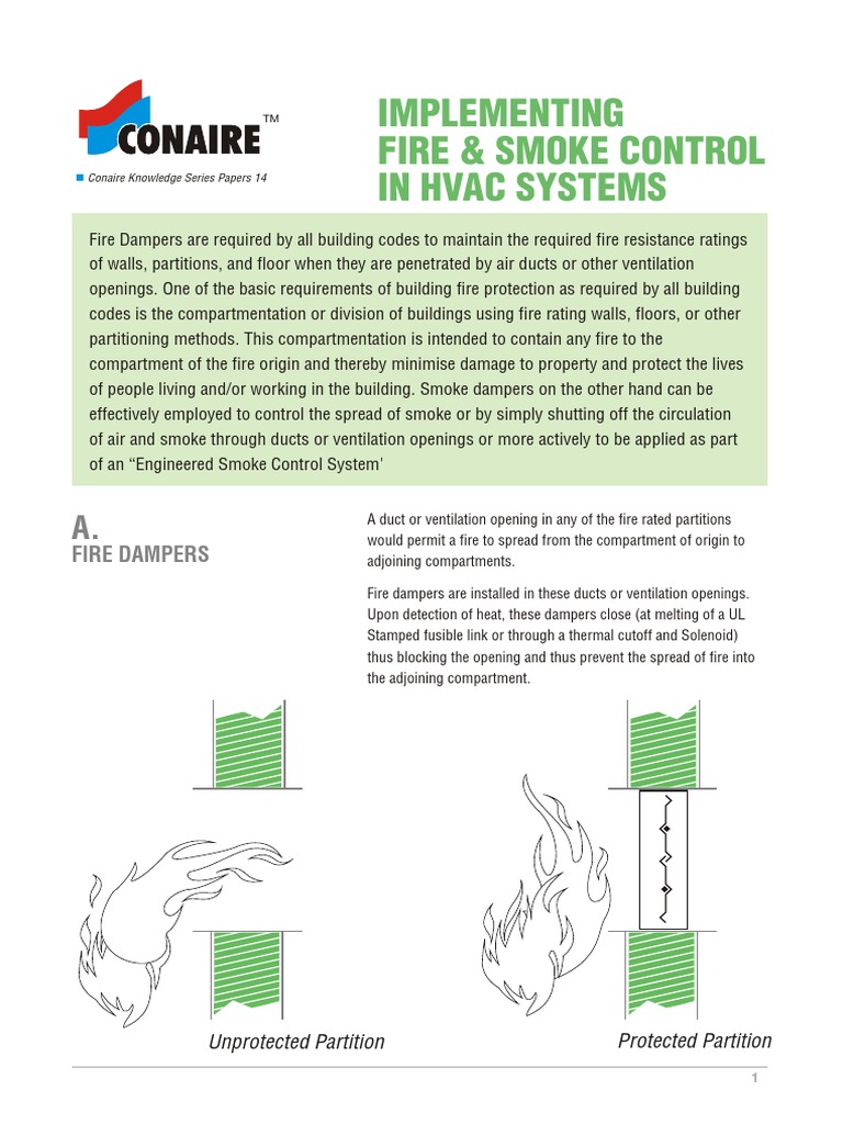 Fire & Smoke Control | PDF | Duct (Flow) | Heat Transfer