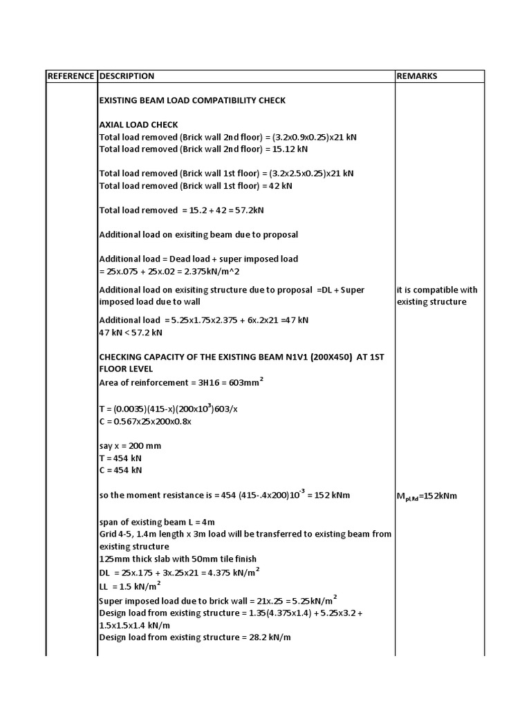 Steel Structure Design Calculation | PDF