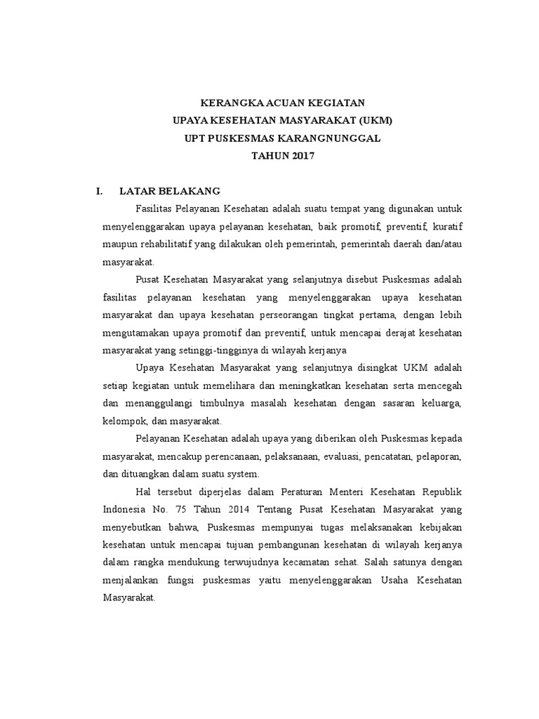 AKRED KAK Program UKM | PDF