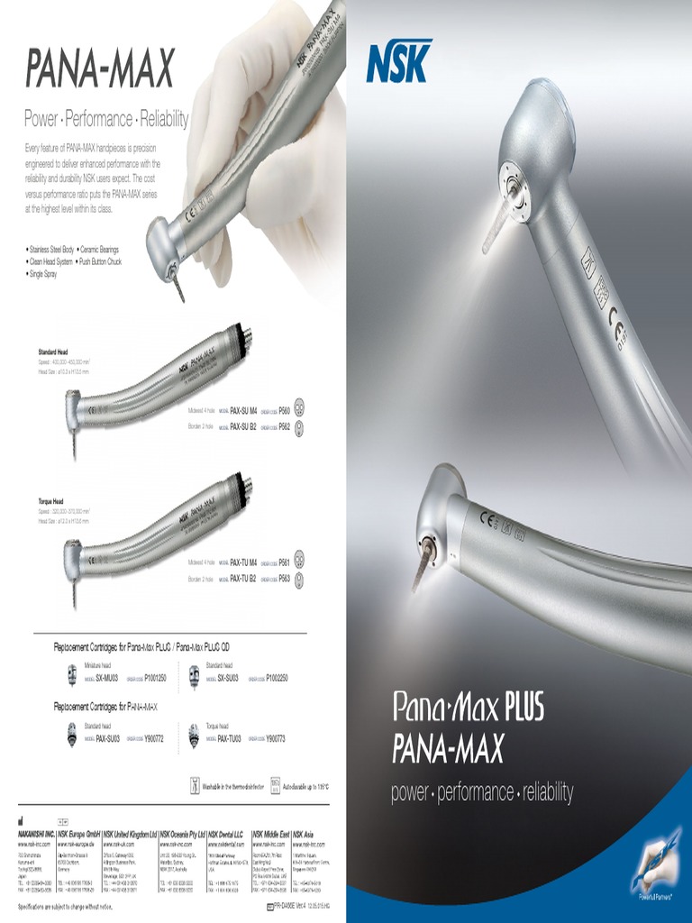 Reliable Pana-Max PLUS Dental Handpieces With Precision Engineering ...