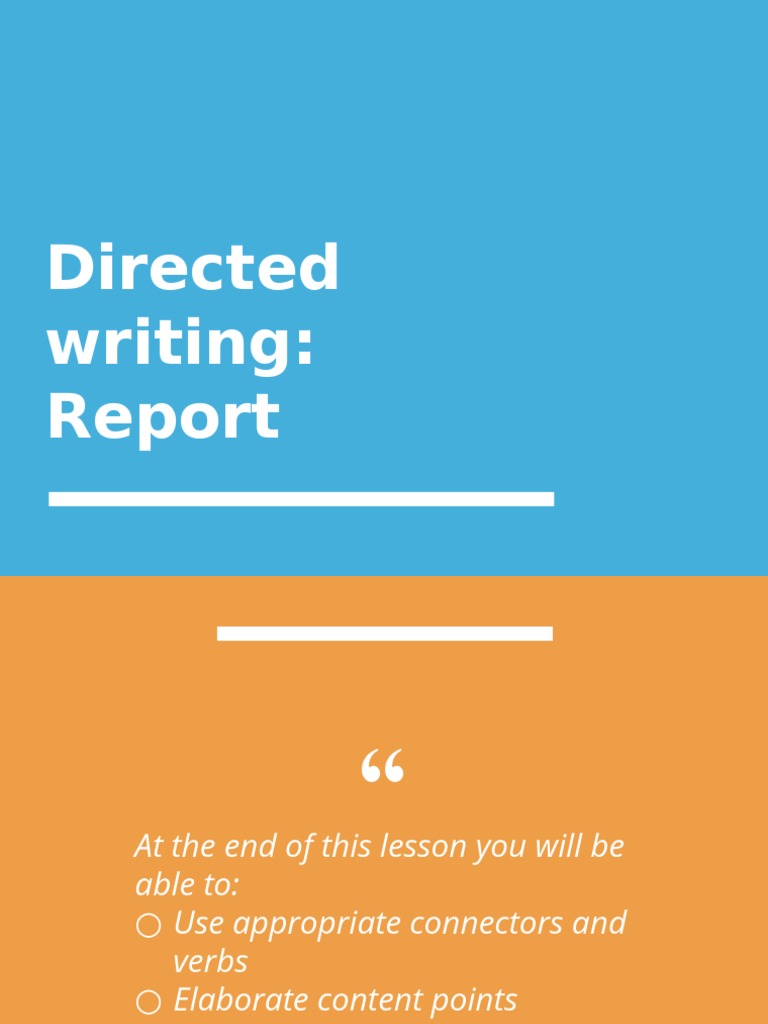 Report Writing Powerpoint | PDF