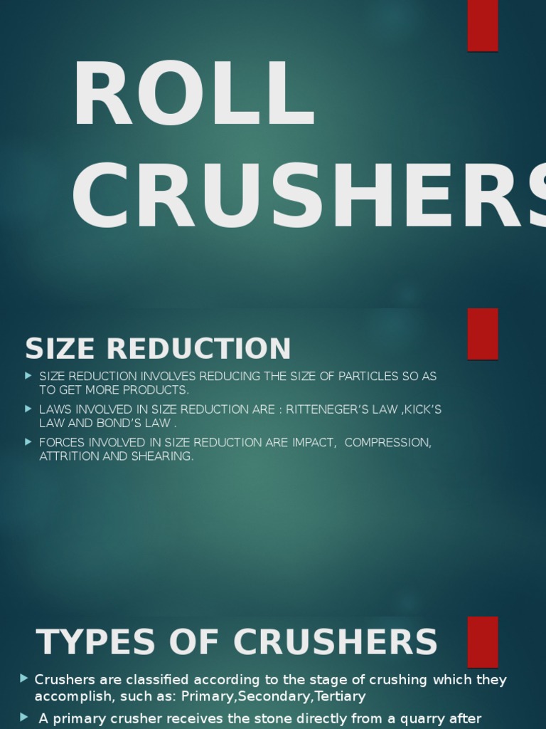 Roll Crushers | Download Free PDF | Materials | Mechanical Engineering
