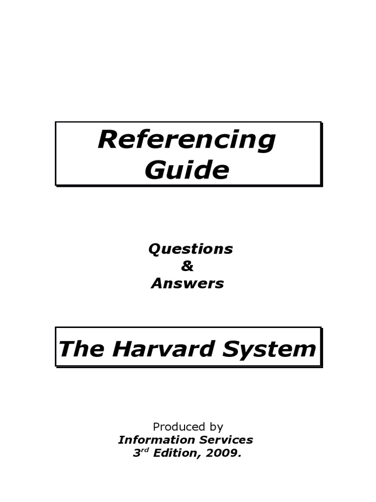 Harvard Referencing Methods | PDF | Citation | Books