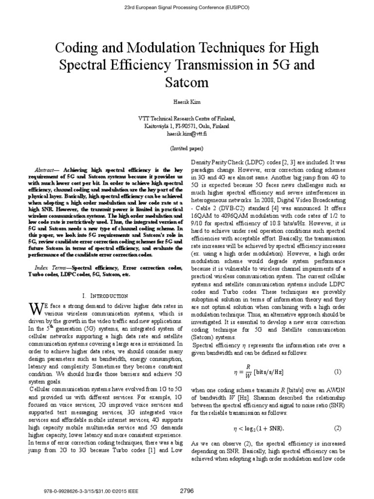 5G Channel Coding PDF | Download Free PDF | Forward Error Correction ...