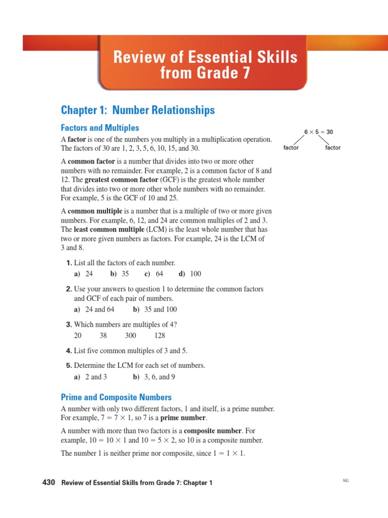 Grade 7 Math Review PDF | PDF | Fraction (Mathematics) | Ratio