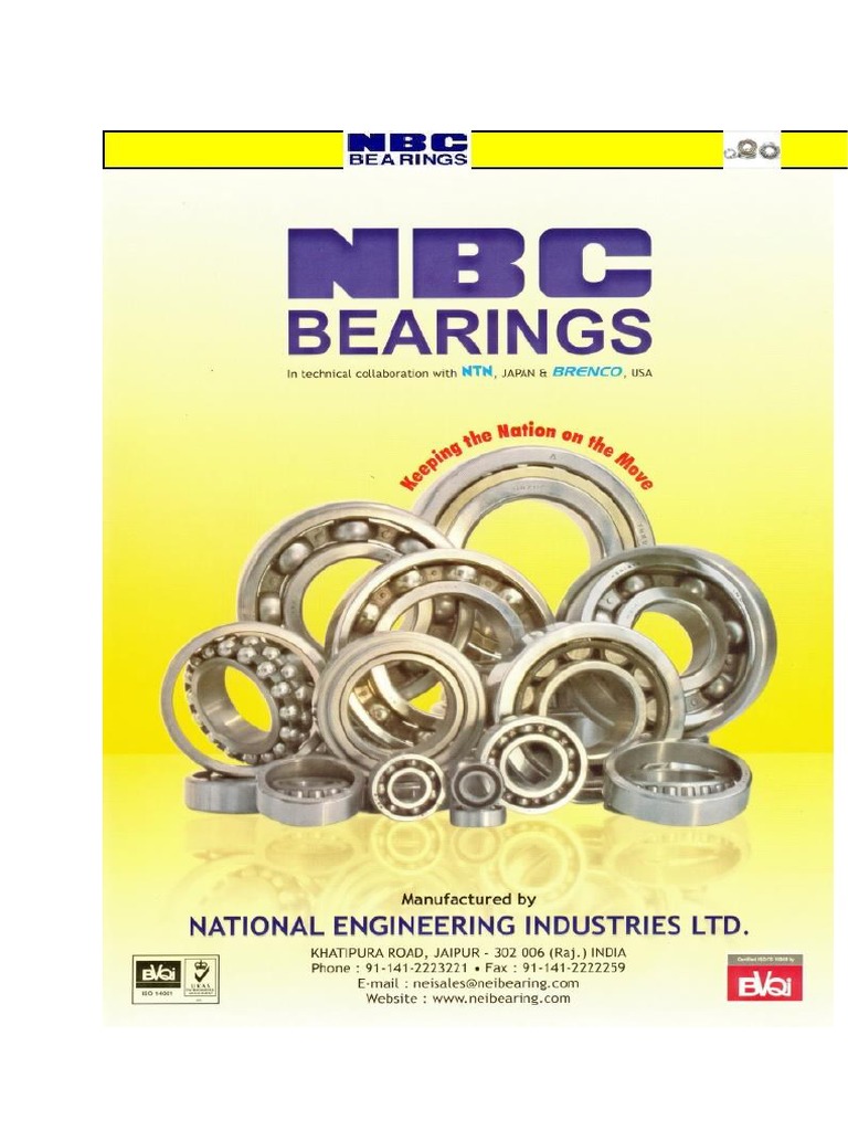 NBC Project Report | PDF | Bearing (Mechanical) | Steel