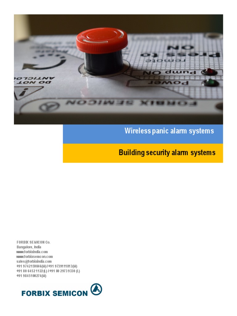 FORBIX SEMICON, Panic Alarm System | PDF | Signal To Noise Ratio ...
