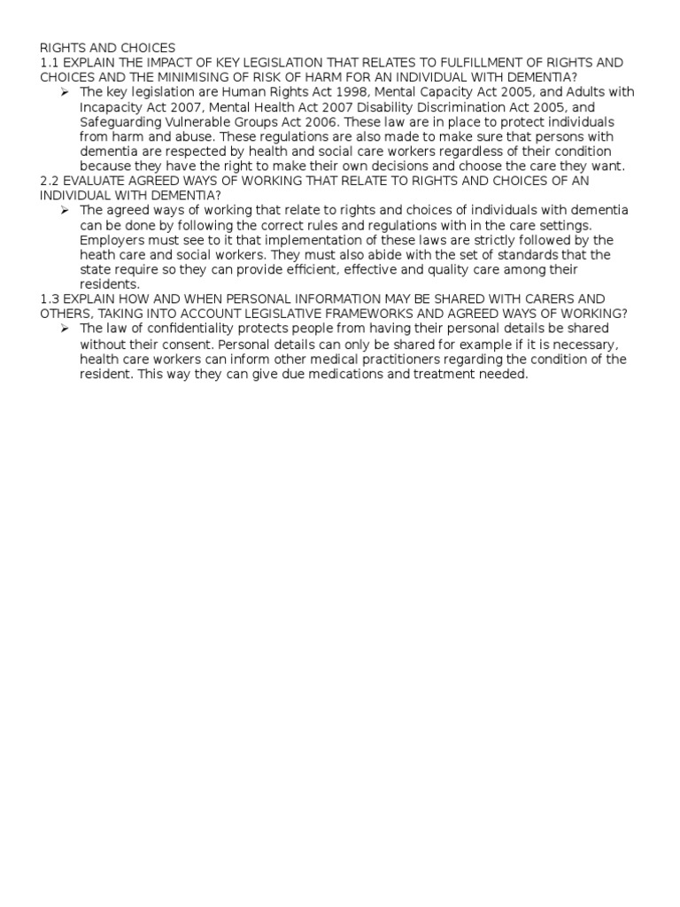 Rights and Choices | PDF