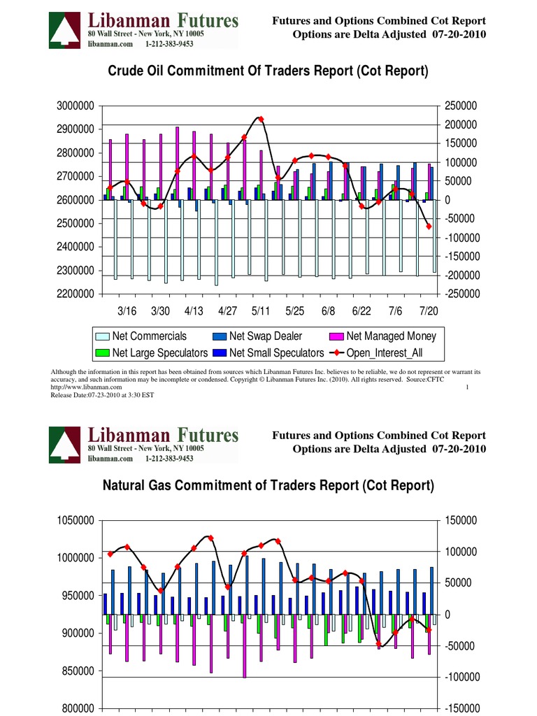 Commitment of Traders Report | PDF | Commodity Futures Trading ...