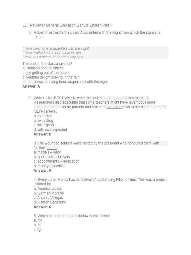 Gen Ed LET Reviewer: English & Filipino | PDF | Greenhouse Effect ...